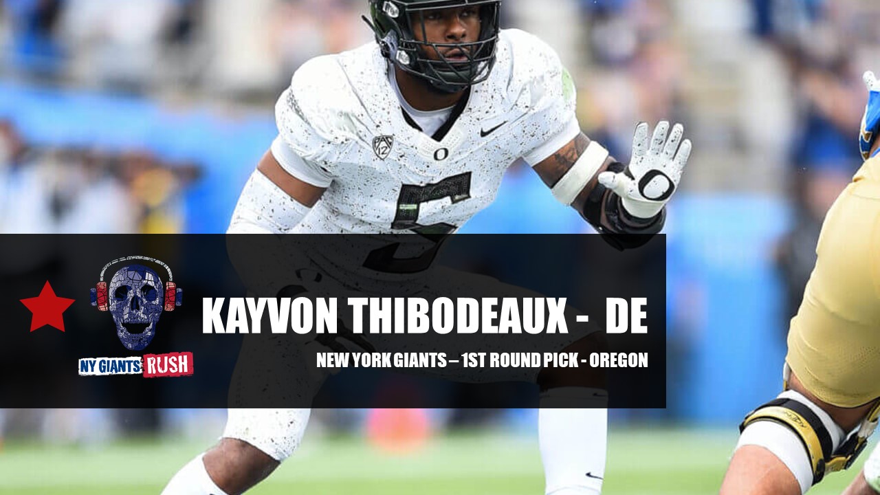 Round 1: The Giants Select DE Kayvon Thibodeaux - NY Giants Rush
